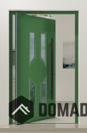 PIVOT CL11 - glazed traditional aluminum pivot door with decorative ...