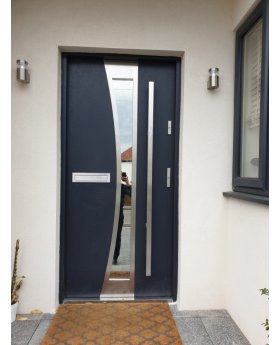 Stainless steel & aluminum solid house door shop. Domadeco