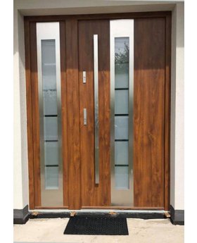 Fargo 30 double - double steel exterior doors commercial Domadeco