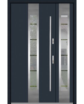Fargo 30 double - double steel exterior doors commercial Domadeco