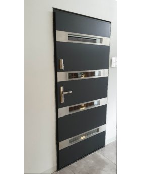 Stainless steel & aluminum solid house door shop. Domadeco