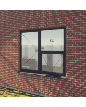 Aluminium traditional casement windows. Triple & double glazed. Domadeco