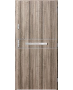 Sta Darwin Uno - contemporary front door with side panel Domadeco
