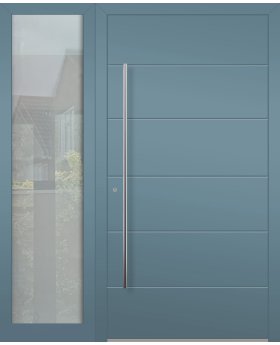 LIM RAIL4 - aluminum entry door with vertical slats made of aluminum ...