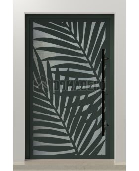 External Glass aluminum pivot doors Domadeco