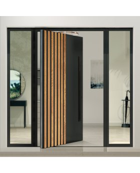 PIVOT W322 - aluminum exterior anti-burglary pivot door Domadeco