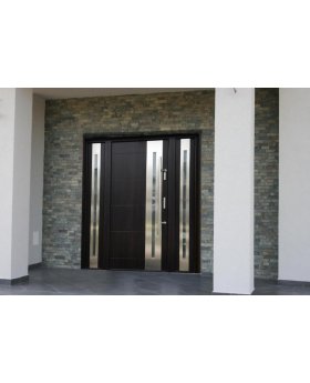 Fargo 26A - stainless steel front door Domadeco