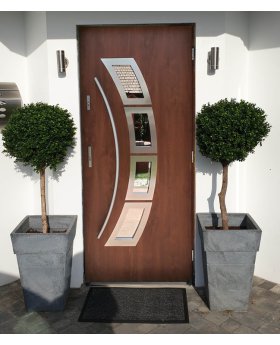 Stainless steel & aluminum solid house door shop. Domadeco