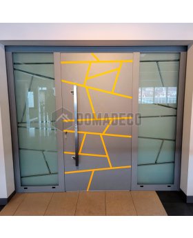 LIM AD18 double - modern double aluminum door Domadeco