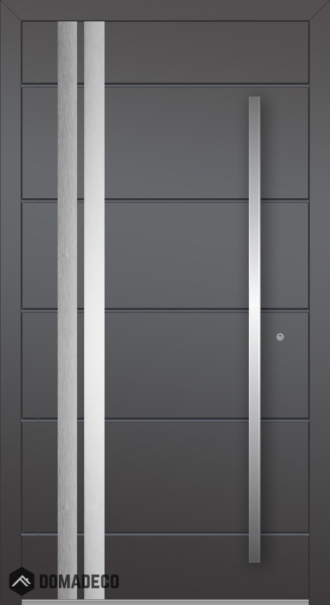 LIM AD10 - aluminum modern front door Domadeco