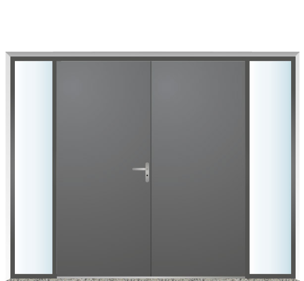 Fargo 25C double - contemporary double front door Domadeco